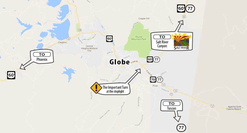 Salt River Rafting - Rafting in Arizona near Phoenix - Directions & Maps
